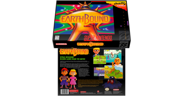 Caixa Box de Cartucho de Super Nintendo Final Earthbound