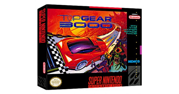 Caixa Box de Cartucho de Super Nintendo Top Gear 3000